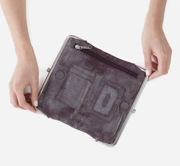 HOBO | Bags | New Hobo Lauren Clutch Wallet In Plum Graphite | Poshmark